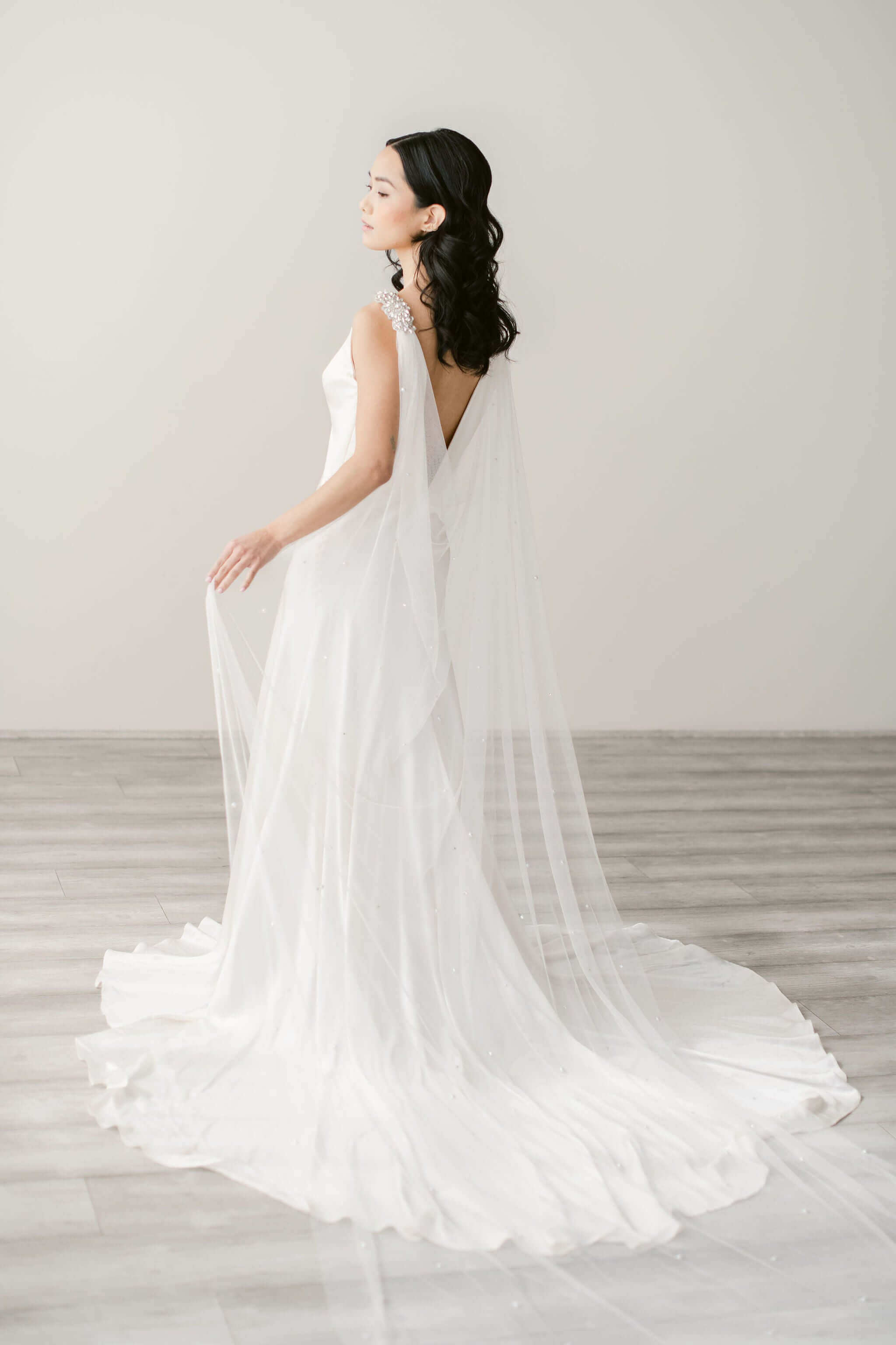 Cape Wedding Veils for Brides | Wedding veils | Bridal capes – Tessa Kim