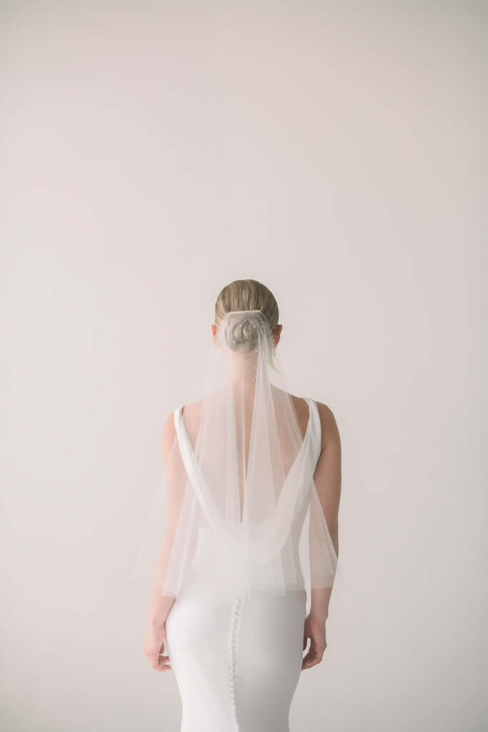 Drop veil - Bridal veil with comb gathered dew drops – Tessa Kim